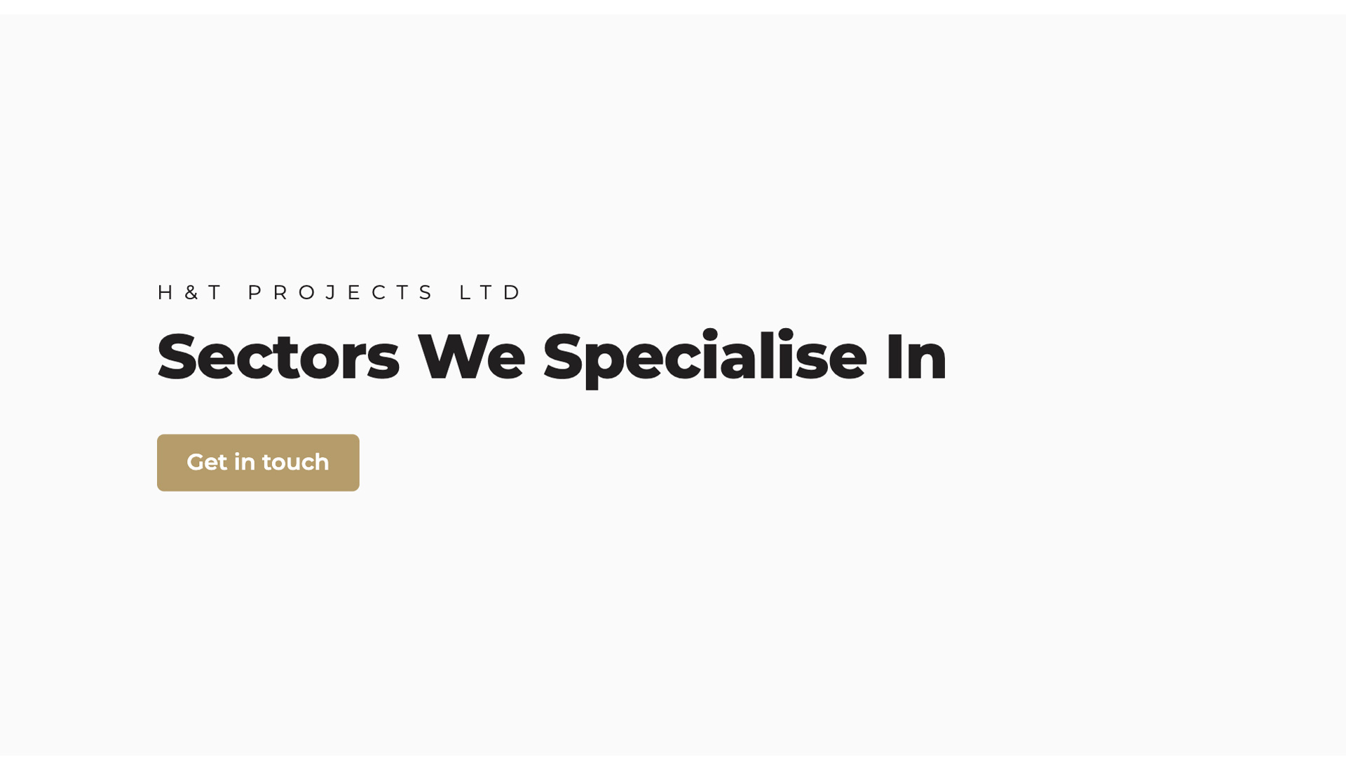H&T Projects - Core Sectors